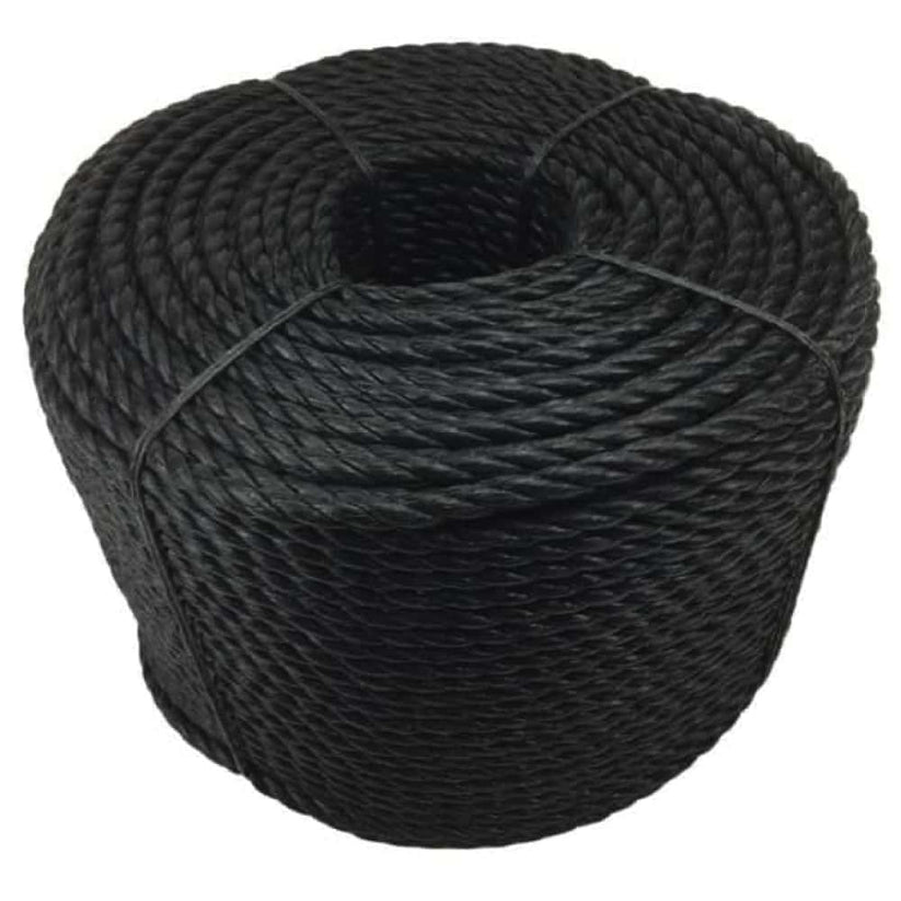 Black Polypropylene Tie Down Rope – Decking Rope Fittings