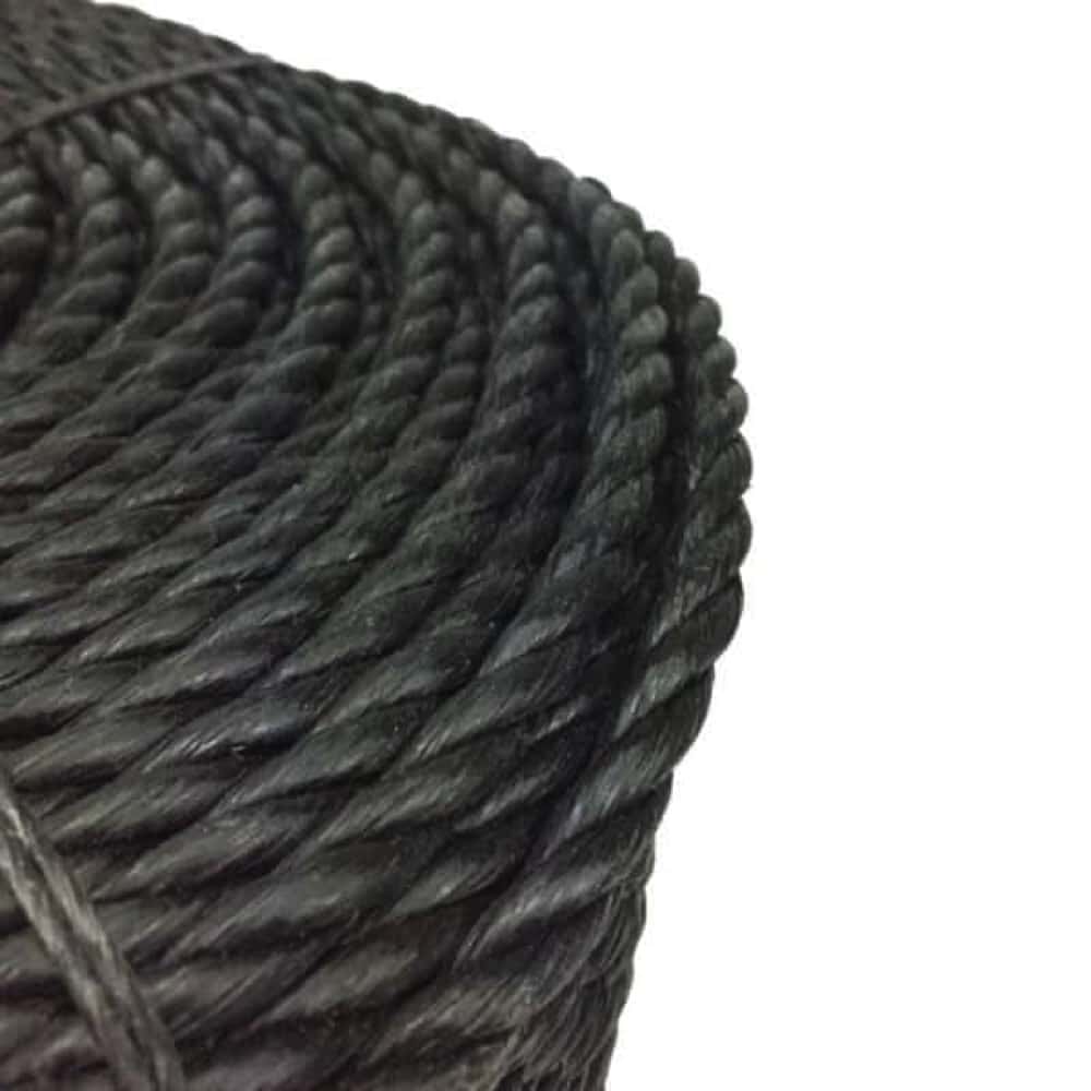 Black Polypropylene Tie Down Rope – Decking Rope Fittings