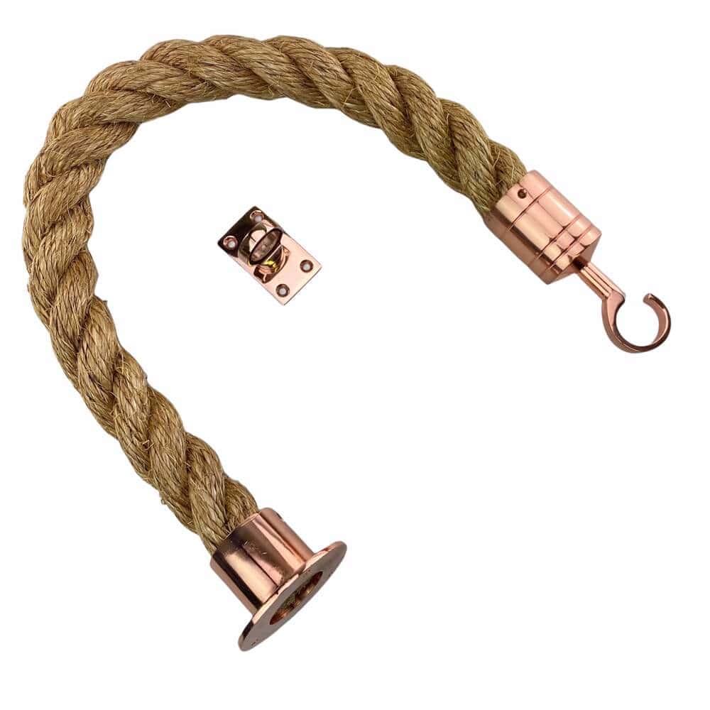 Natural Manila Decking Rope Balustrade With Cup, Hook & Eye Plate ...