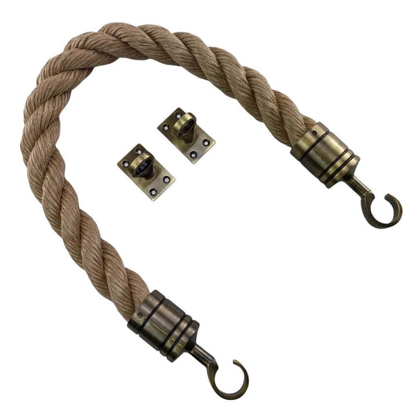 Synthetic Sisal Decking Rope Balustrade With Hook & Eye Plates ...