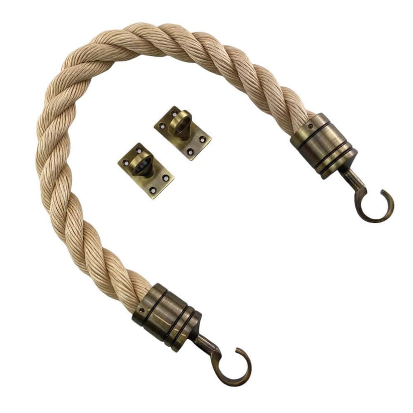 Synthetic Grey Decking Rope Balustrade With Hook & Eye Plates – Decking ...